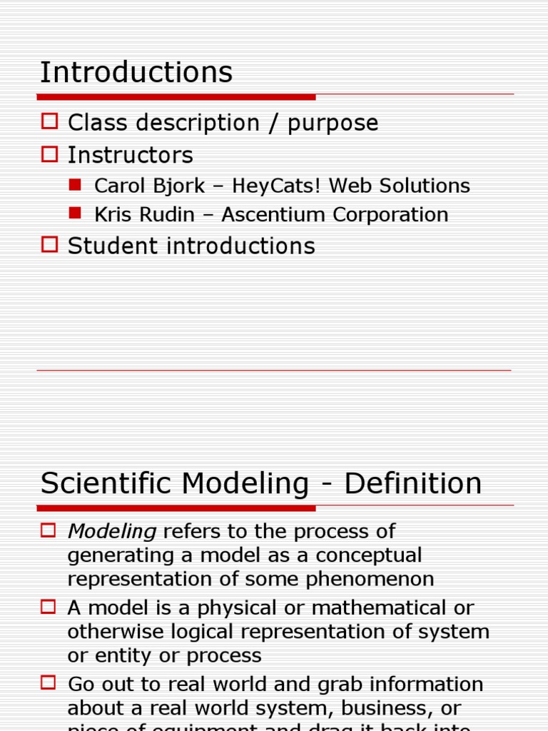 A Comprehensive Introduction to Scientific Modeling, Simulation, and Computer Simulations | PDF ...
