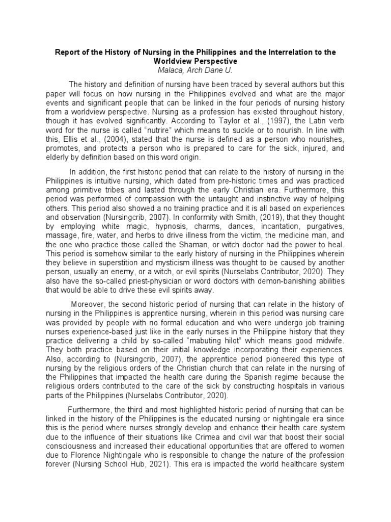 The Evolution of Nursing in the Philippines: A Historical Perspective ...