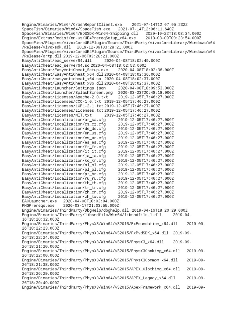 Manifest NonUFSFiles Win64 | PDF | System Software | Computer Libraries