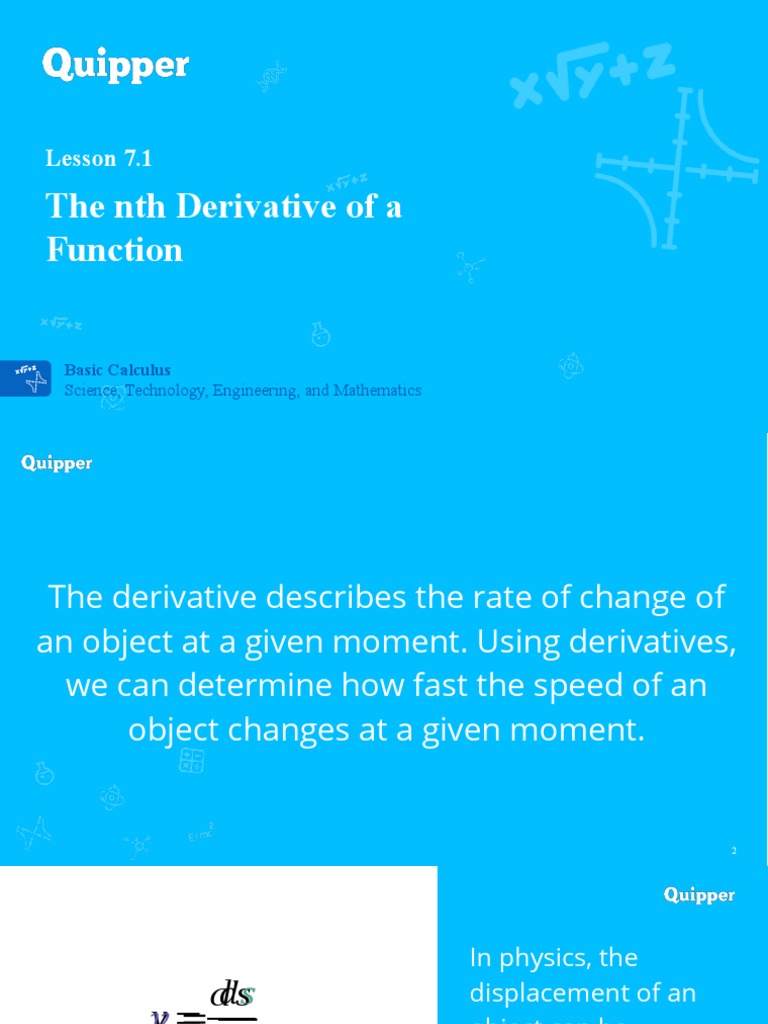 Calculus: Understanding nth Derivatives | PDF | Derivative | Function ...