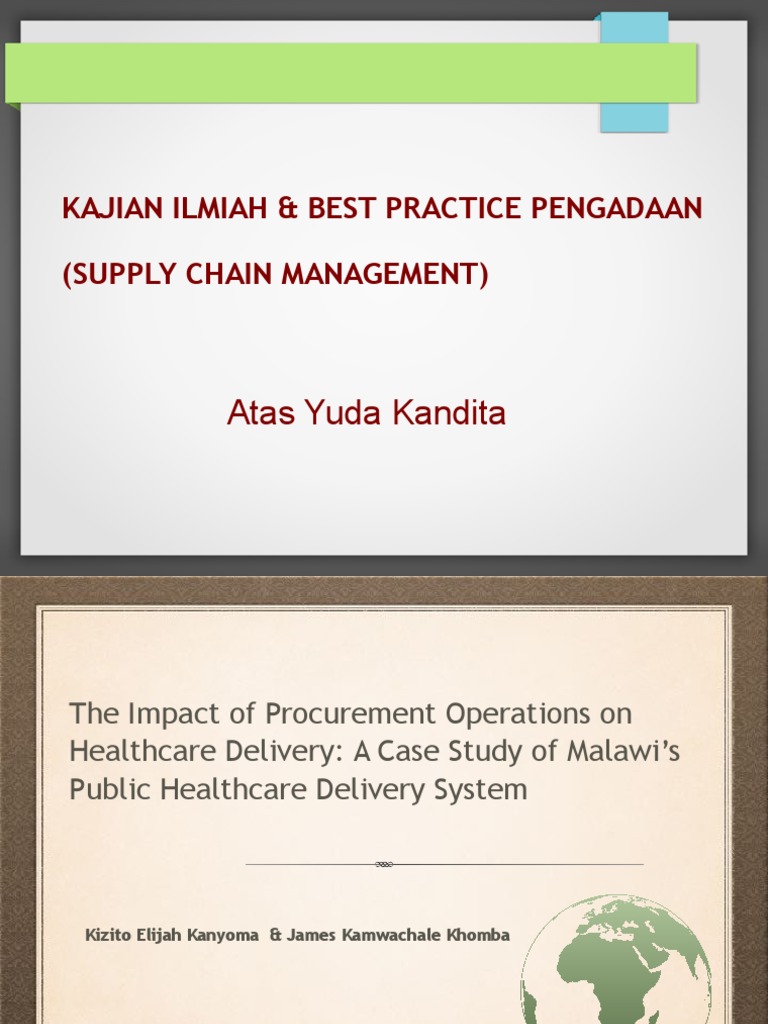 01 Kajian Ilmiah Dan Best Practice SCM | PDF | Procurement | Supply Chain