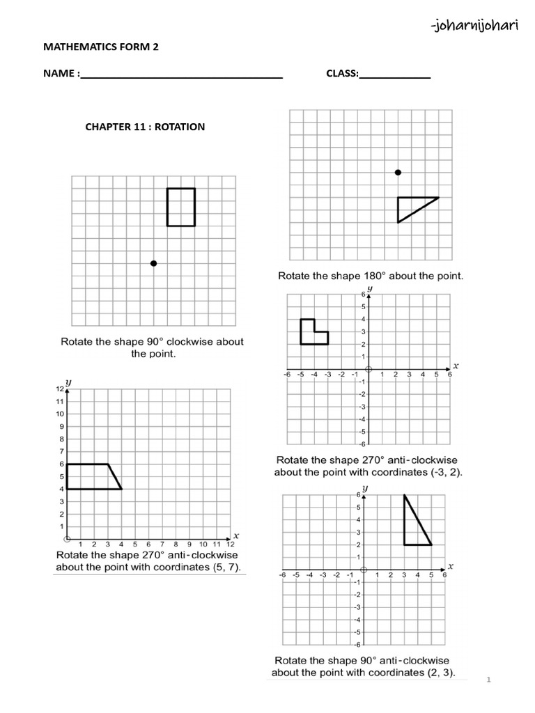 Rotation Form 2 | PDF