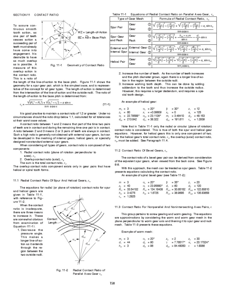 Contact Ratio Measurement | PDF | Gear | Mechanics