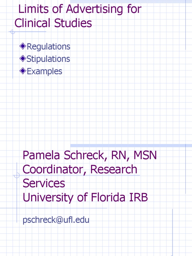 Advertising Research | PDF | Clinical Trial | Institutional Review Board