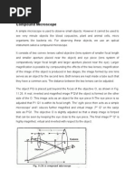 Expt.1.Study of Compound Microscope | PDF | Scientific Techniques | Lenses