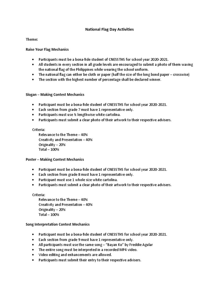 National Flag Day | PDF