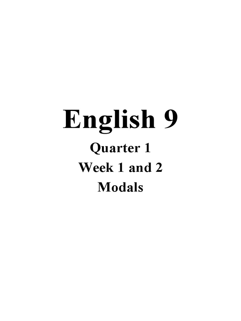 English 9 Week 1 and 2 | PDF | Partnership | Curriculum