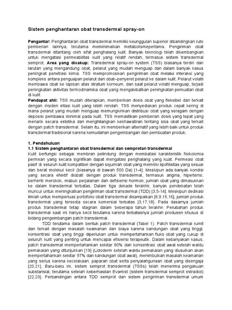 Transdermal Spray | PDF