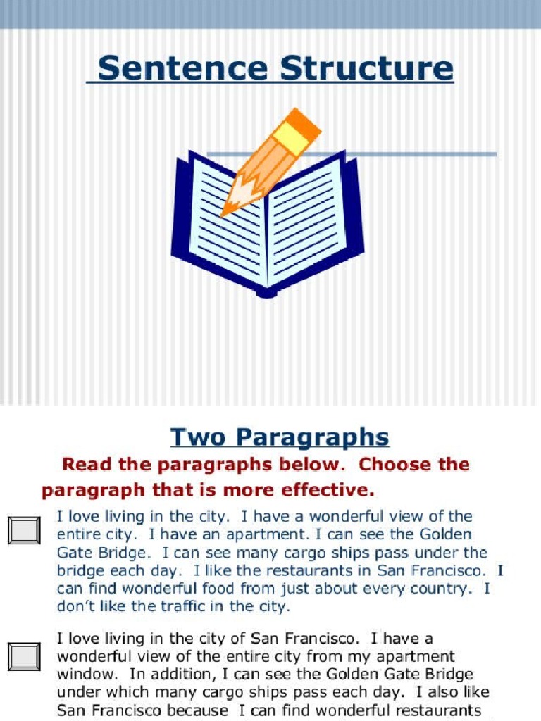 Sentence Structures and Sentence Pattern | PDF | Verb | Subject (Grammar)
