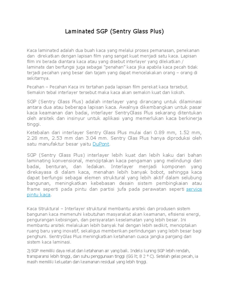 Laminated SGP | PDF