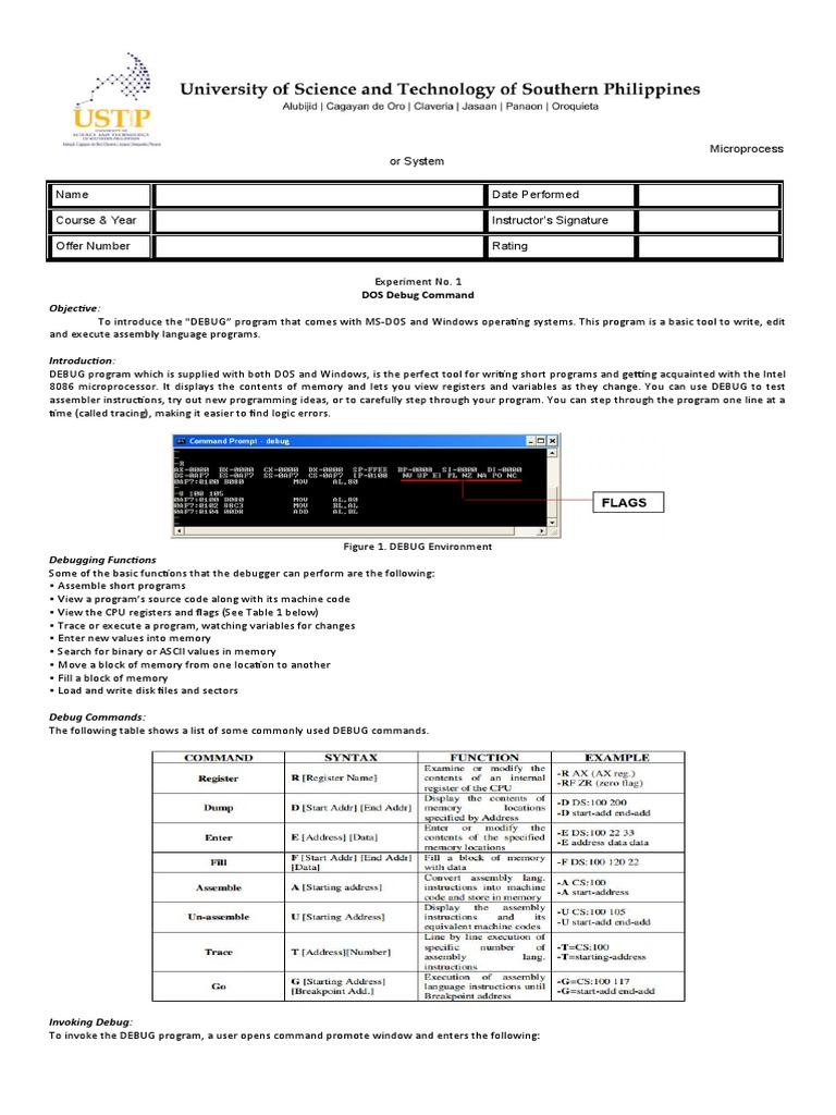 Microprocessor Experiment 1 | PDF | Assembly Language | Computer Engineering