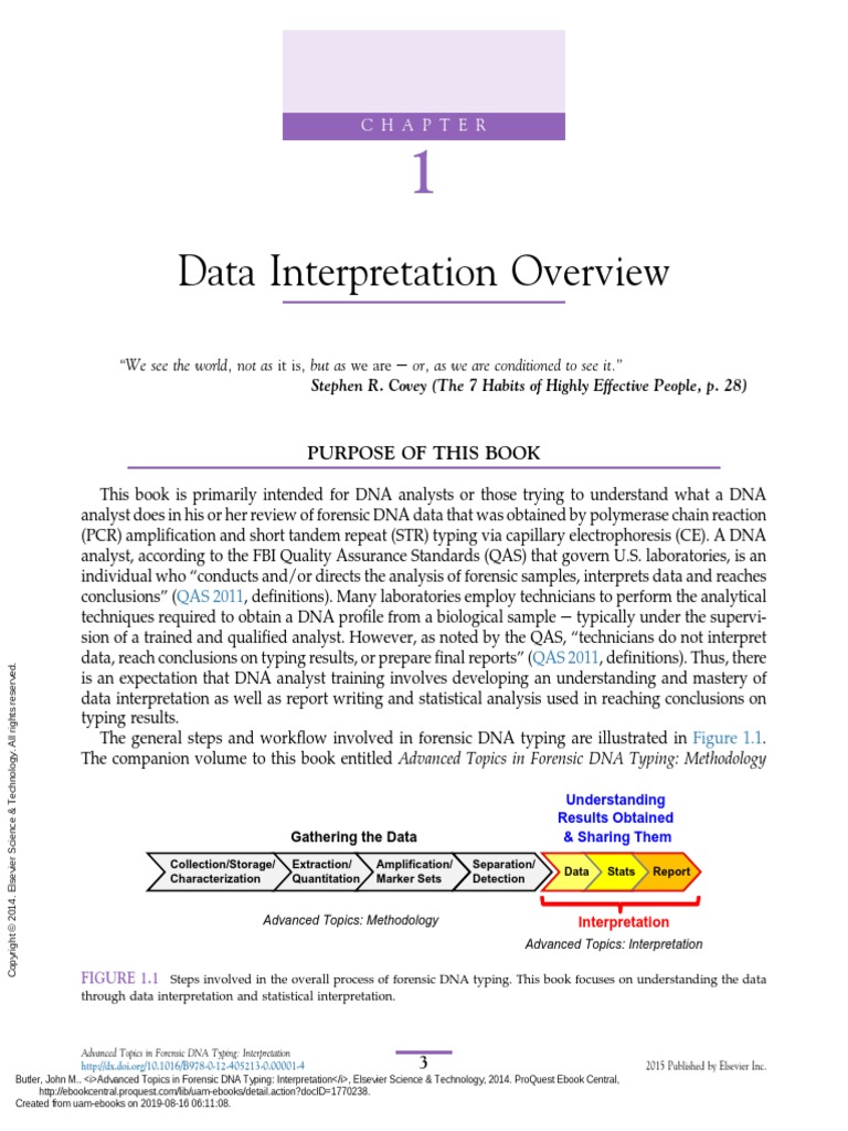 Chapter 1 Data Interpretation | PDF | Dna Profiling | Polymerase Chain ...