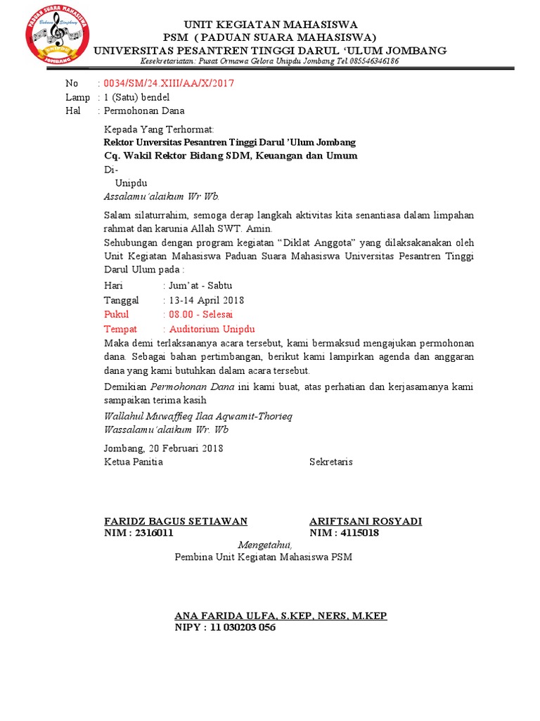 Proposal Diklat PSM | PDF