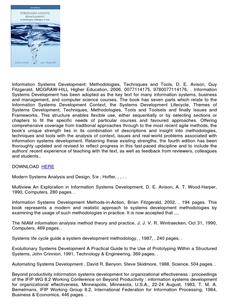 A Comprehensive Guide to Information Systems Development Methodologies ...