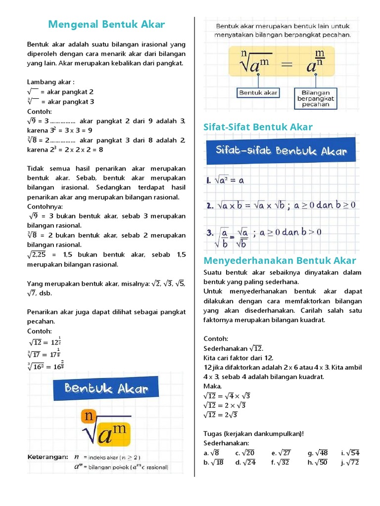 Mengenal Bentuk Akar | PDF