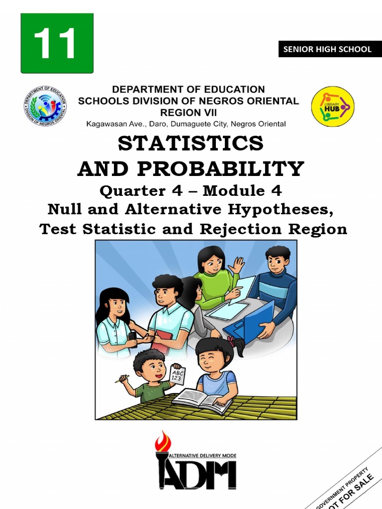 Stat Prob Q4 Module 4 | PDF | Statistical Hypothesis Testing | P Value