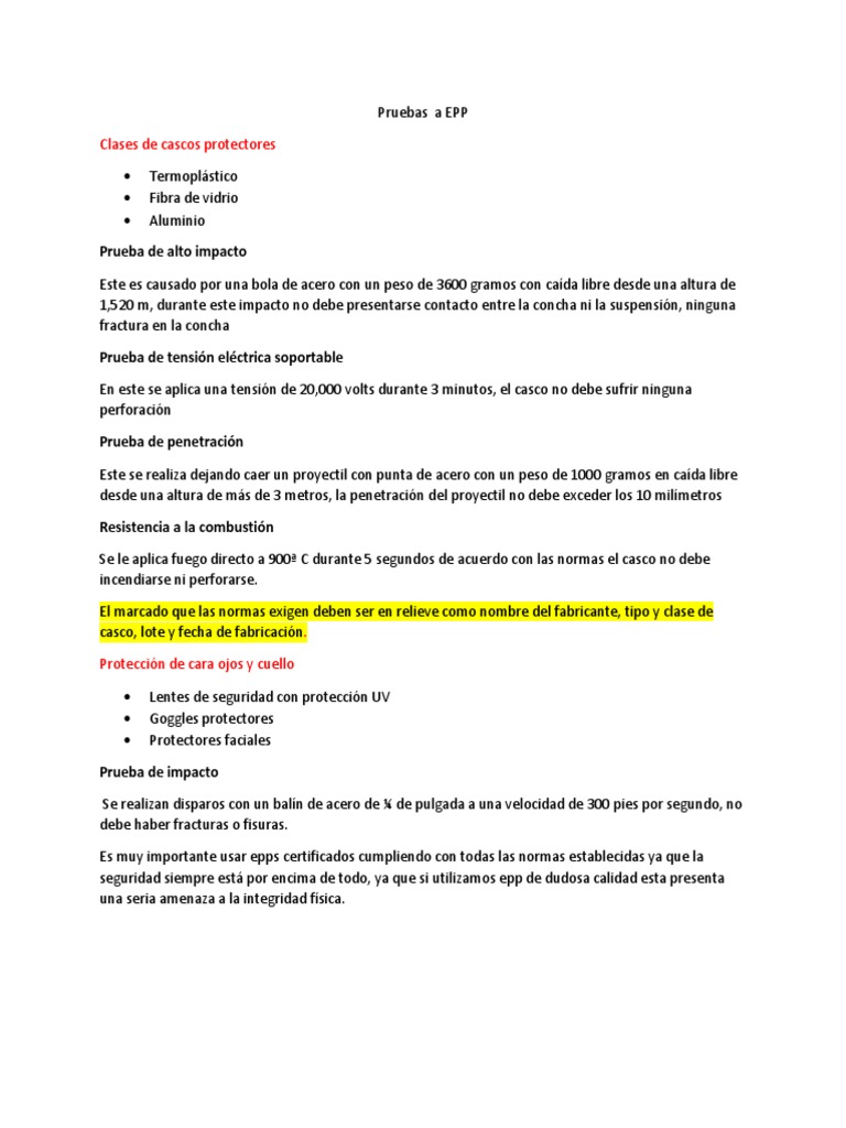 Pruebas A EPP | PDF