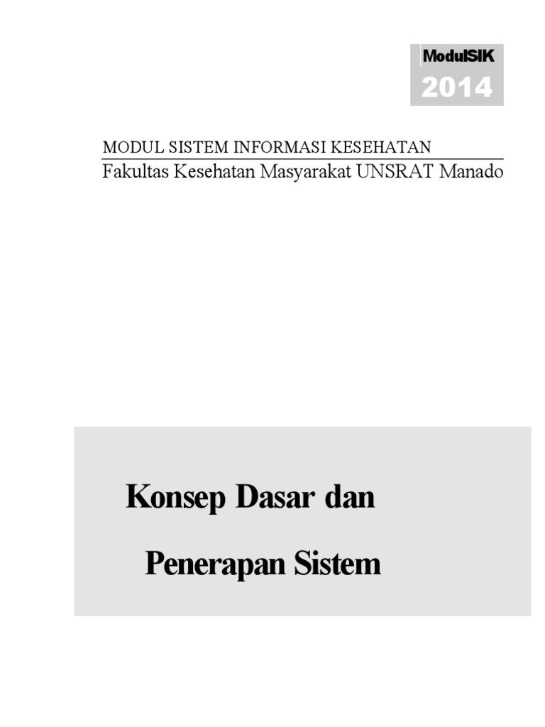 Modul Kuliah SIK Lengkap 2014 Revisi 220-Dikonversi | PDF