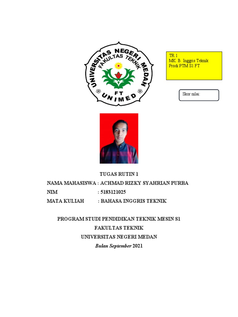 TR 1 B.ingg Achmad Rizky | PDF