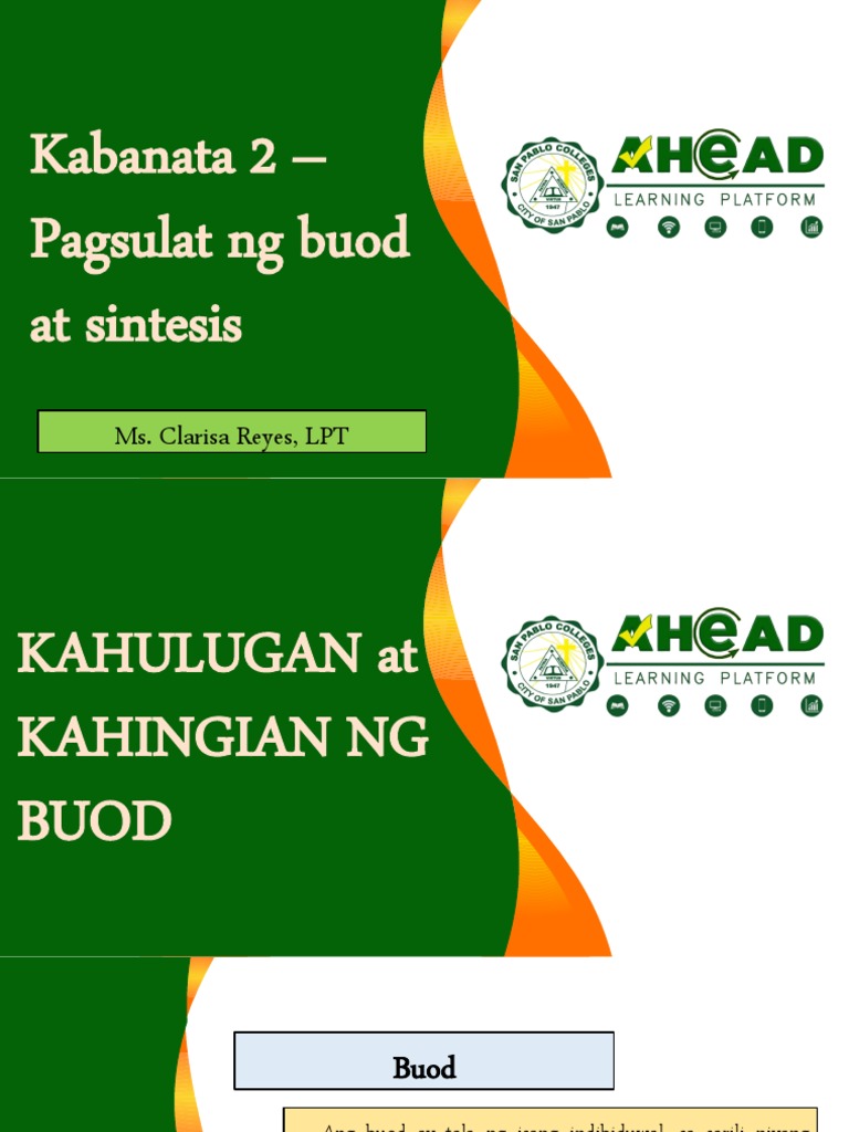 Pagsulat NG Buod | PDF