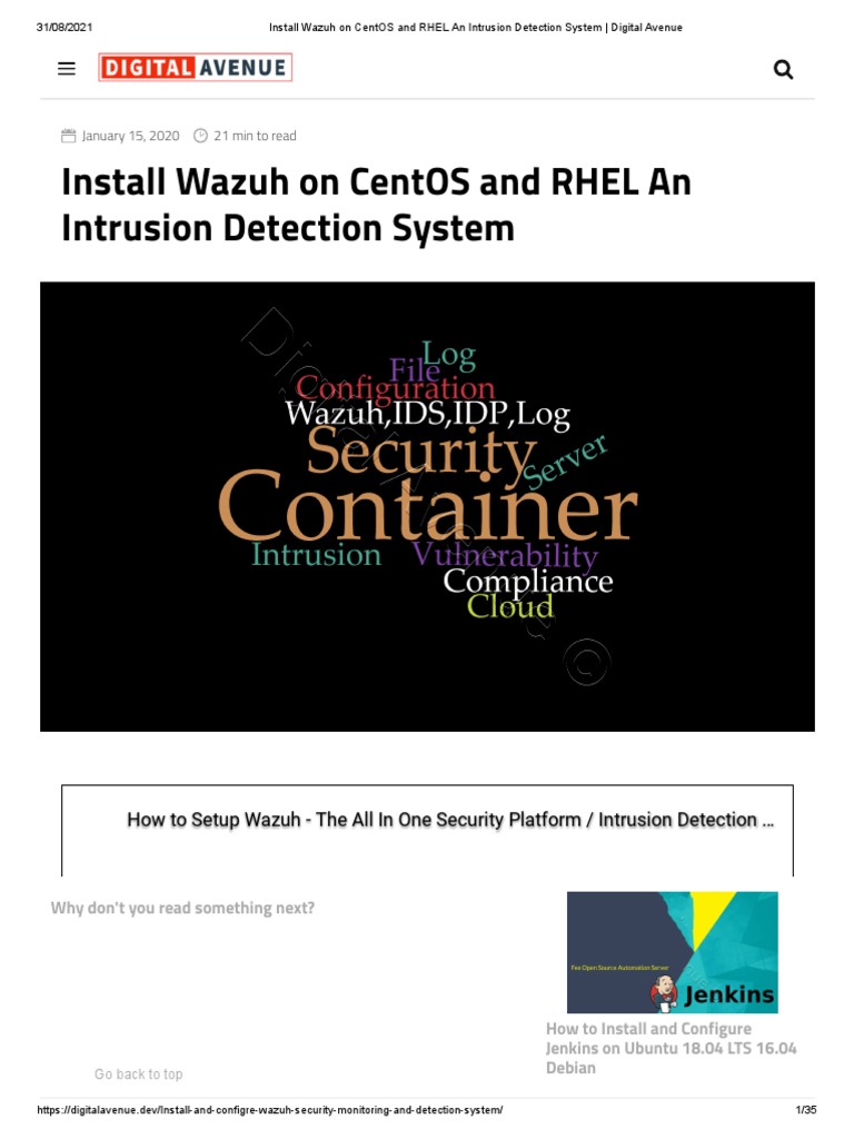 Install Wazuh On CentOS and RHEL An Intrusion Detection System ...
