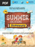 Holiday Homework UKG | PDF