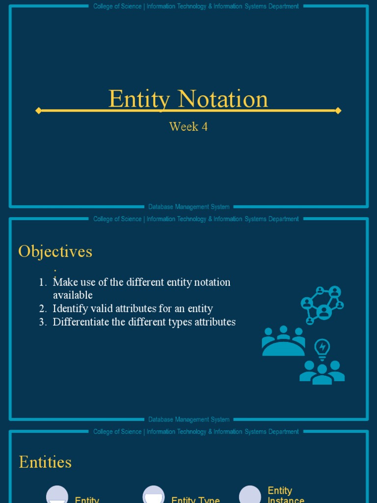 Database Entity Notation Guide | PDF | Databases | Object (Computer ...
