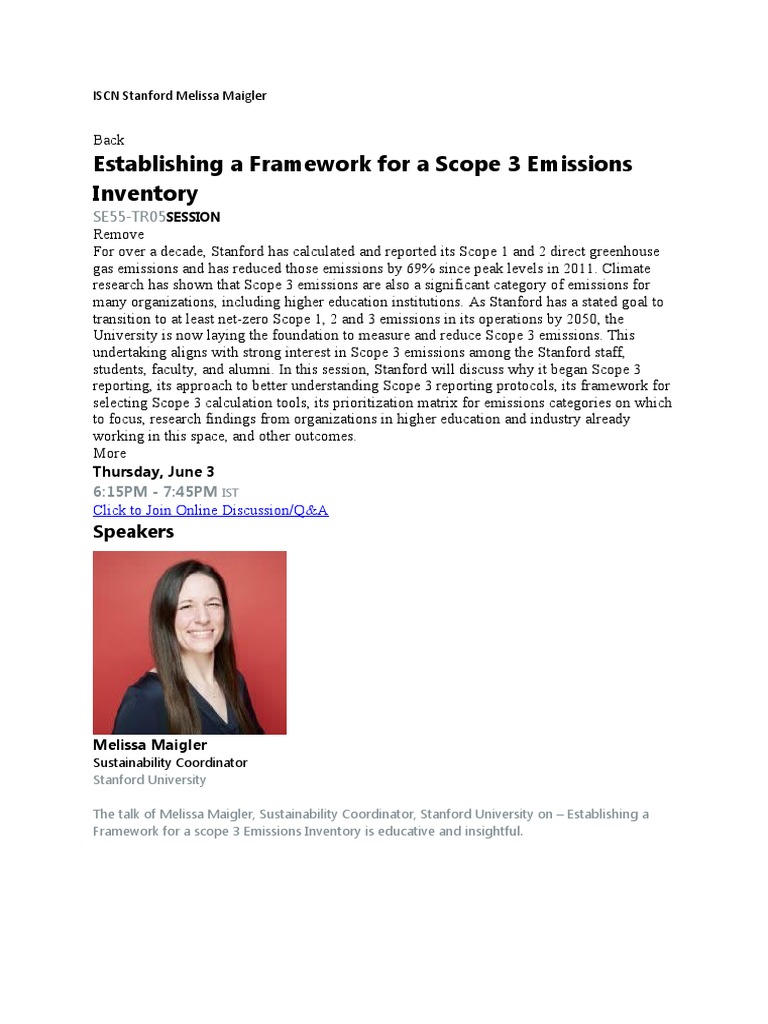 ISCN Stanford Melissa Maigler | PDF