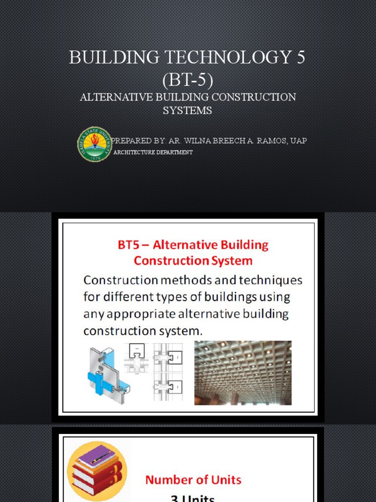 Alternative Building Systems Overview | PDF | Science & Mathematics
