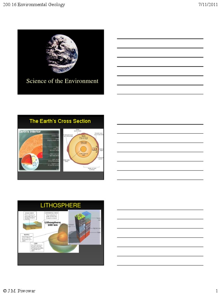 Science of The Environment: The Earth's Cross Section | Download Free ...