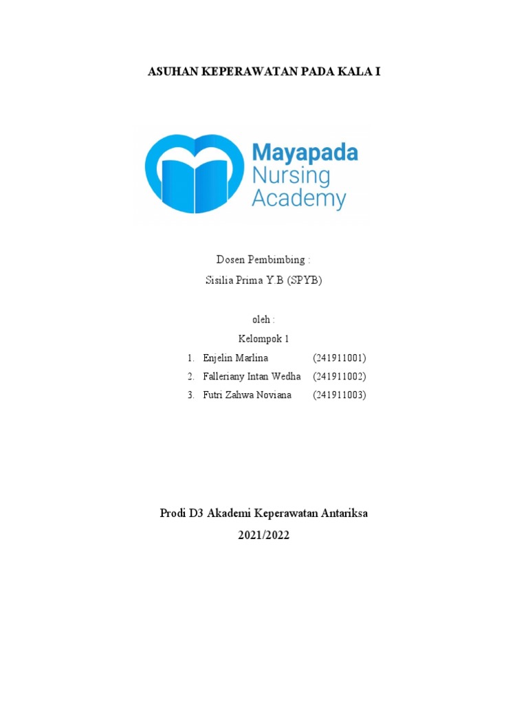 Askep Maternitas Kala I (Kel 1) | PDF