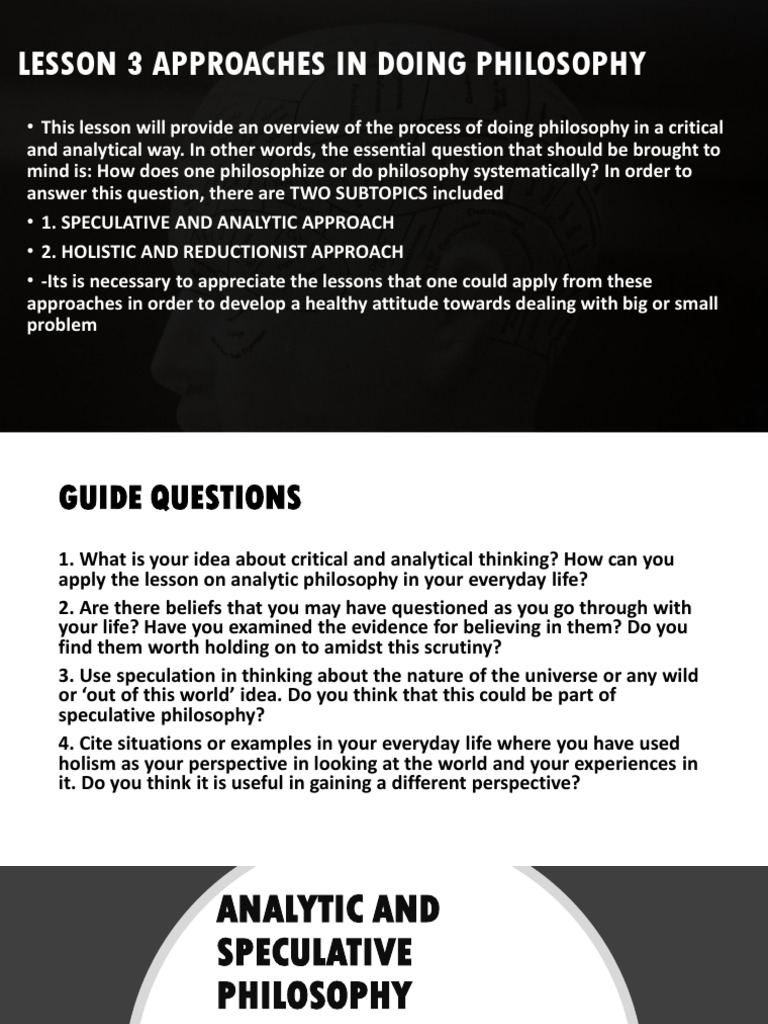 Doing Philosophy 3 | PDF | Reductionism | Theory