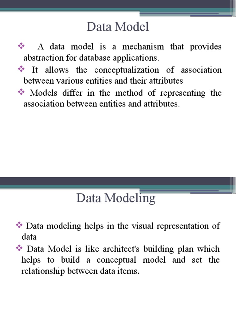 Data Model | PDF