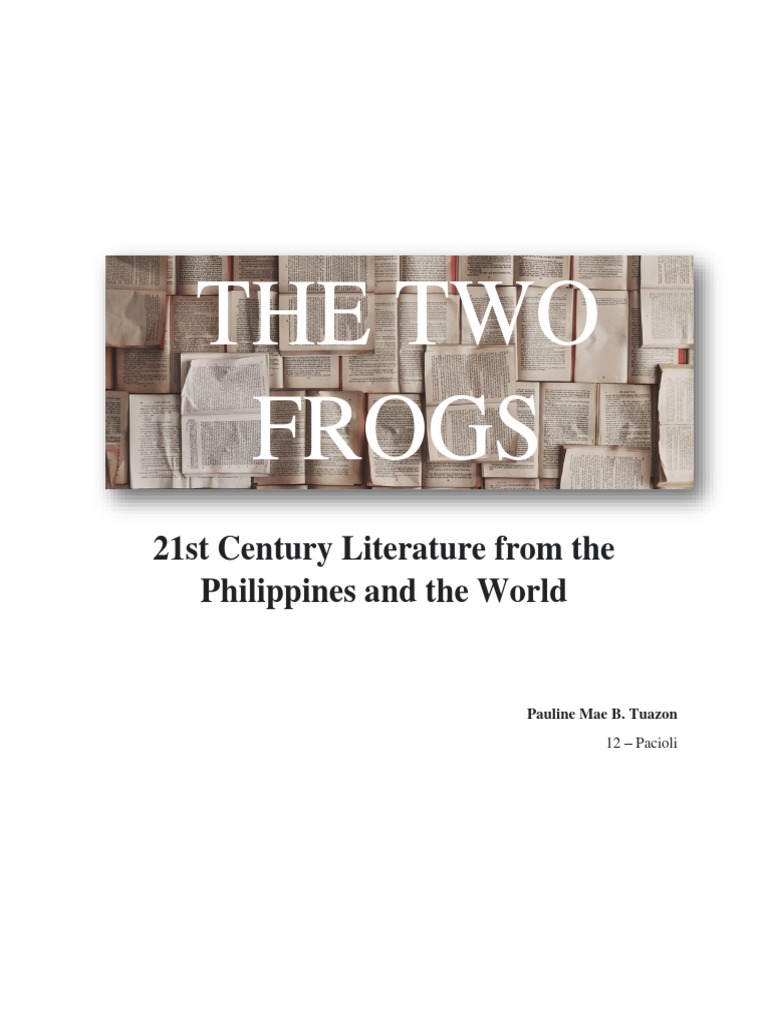 21st Tuazon Pauline Two Frogs | PDF | Social Science | Young Adult