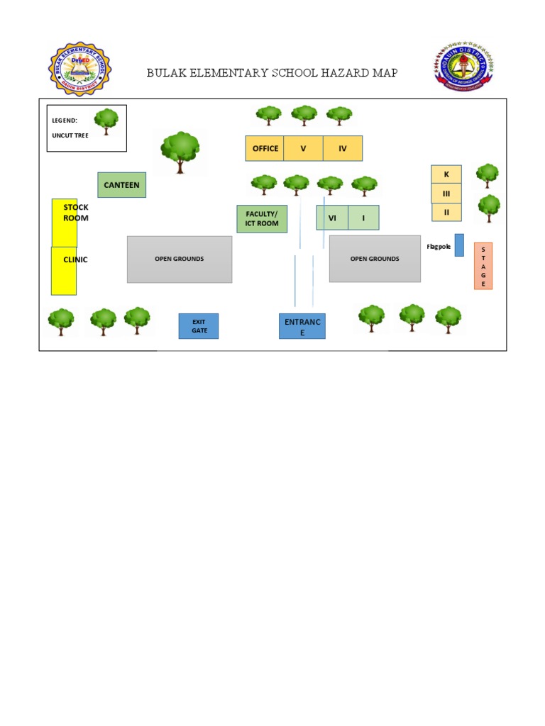 Bulak Elementary School Hazard Map | PDF