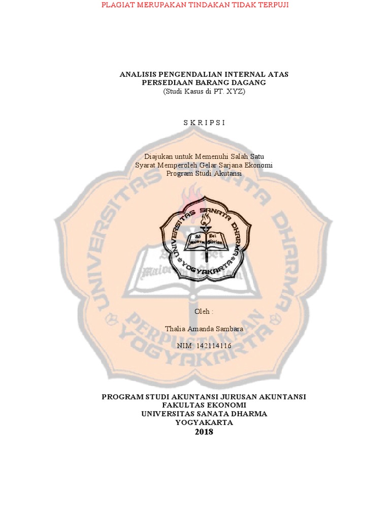 Analisis Pengendalian Internal Persediaan | PDF | Karier & Perkembangan
