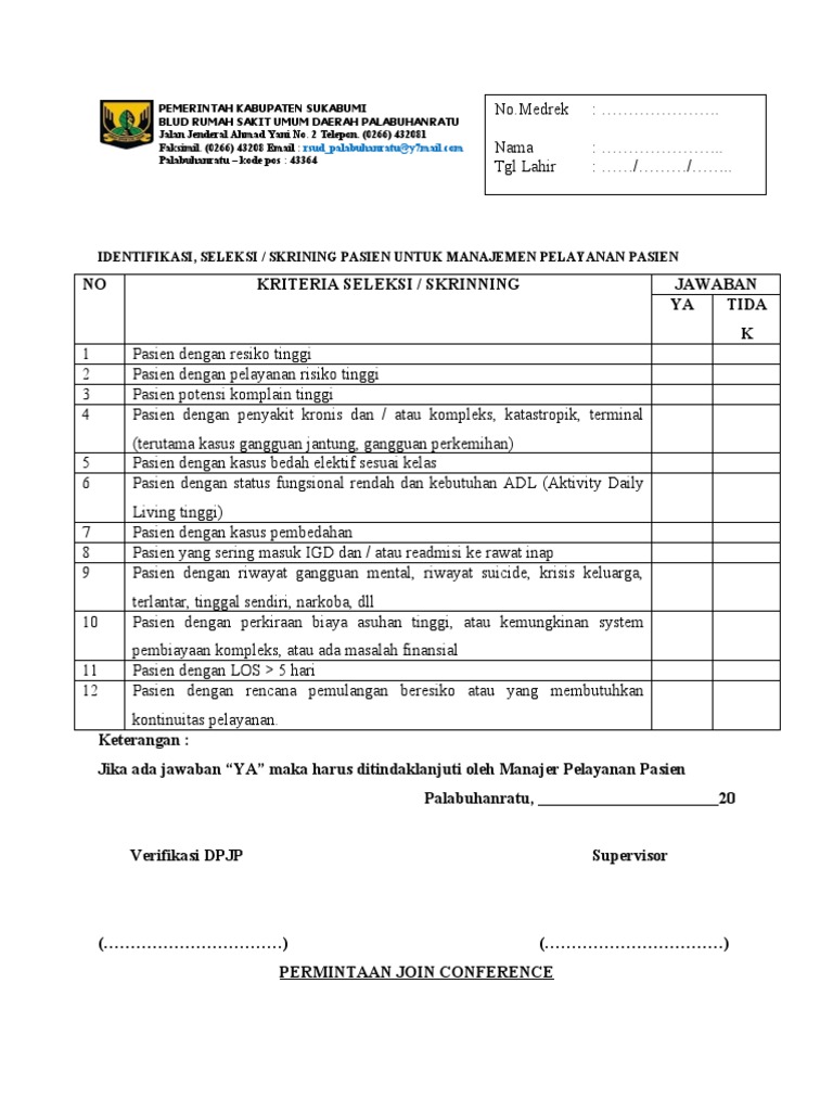Contoh MPP untuk Manajemen Pasien | PDF
