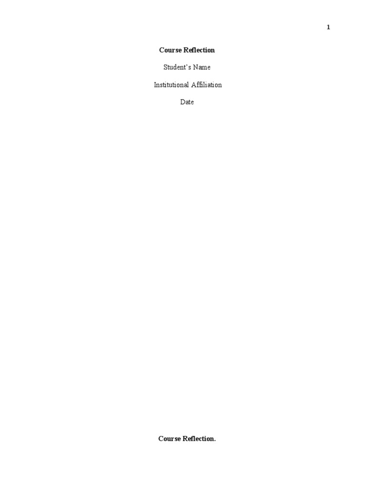 English 101 Course Reflection Essay | PDF | Essays | Rhetoric
