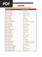 List of Branches of Science | PDF | Science | Life