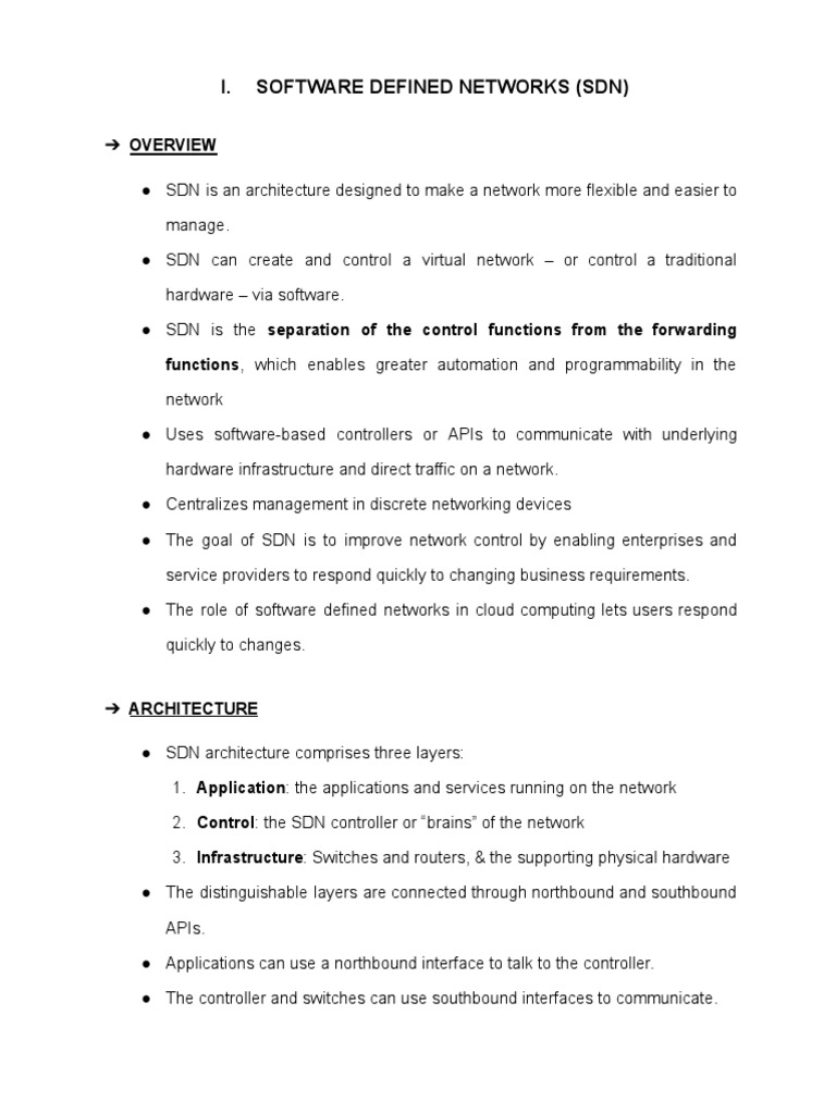 Software Defined Networks (SDN) | PDF | Computer Network | Routing