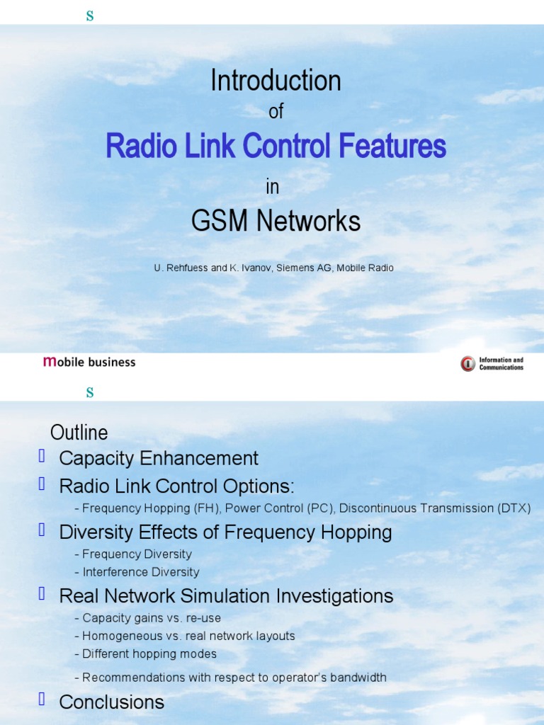 Frequency Hopping in GSM Networks | PDF | Gsm | Radio