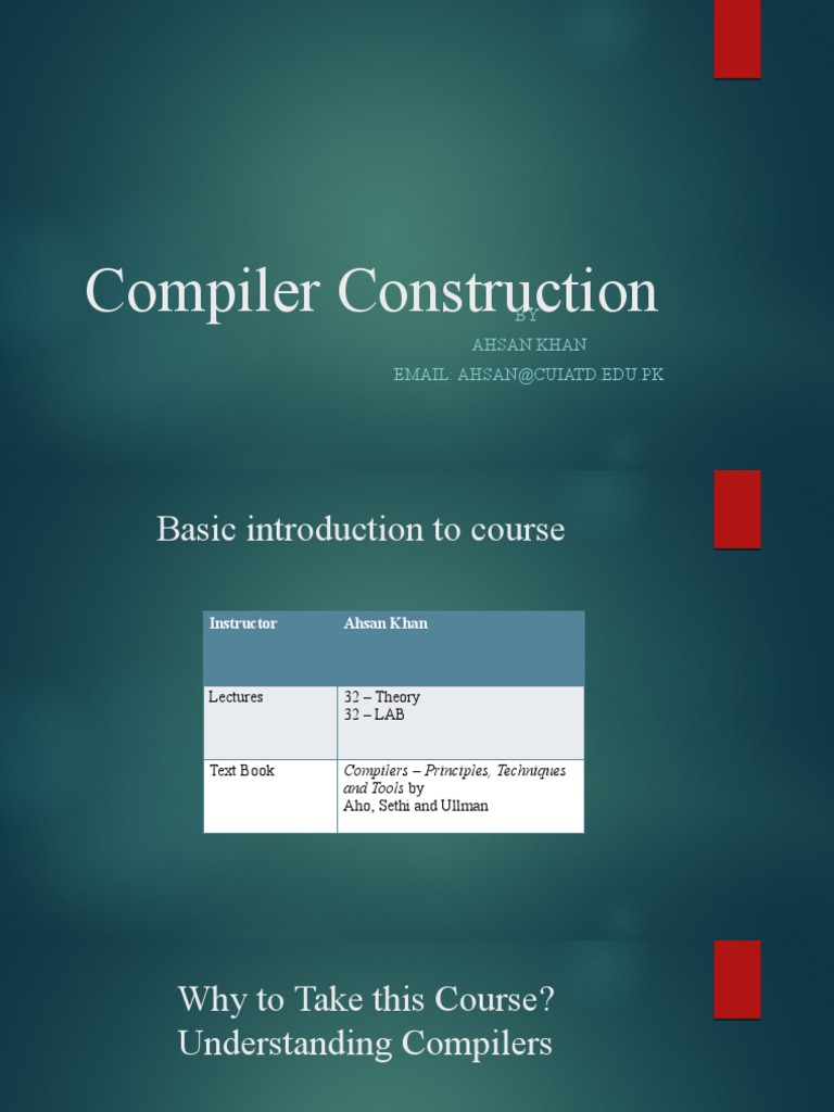 Compiler Construction Lec 01 | PDF | Compiler | Assembly Language