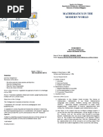 MODULE in Mathematics in The Modern World Unit 1 | PDF | Abstraction ...