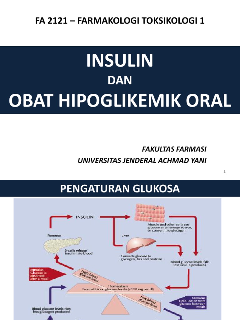 Farmol 1 - 10 - Insulin Dan Obat Antidiabetes Oral (2015) | PDF