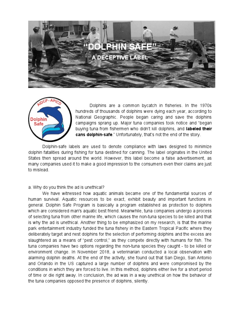 The Deceptive Nature of 'Dolphin-Safe' Labels: How Tuna Companies ...