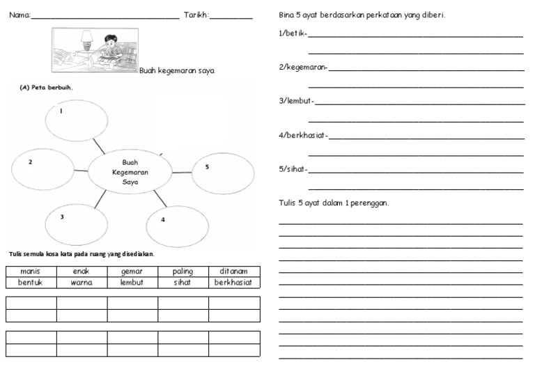 Extra Krgan Buah Kegemaran Saya | PDF