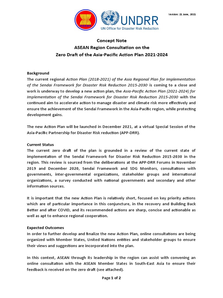 02 Concept Note - ASEAN Consultation | PDF
