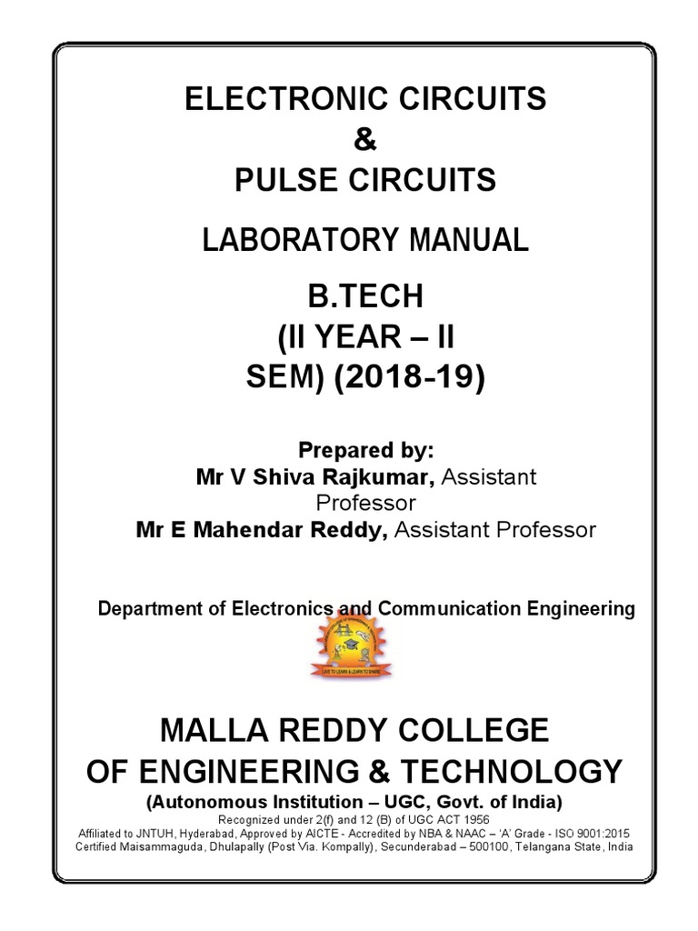 Ecpc Lab Manual | PDF | Field Effect Transistor | Amplifier