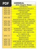 ATA 100 Chapters PDF | PDF | Aerospace Engineering | Manufactured Goods