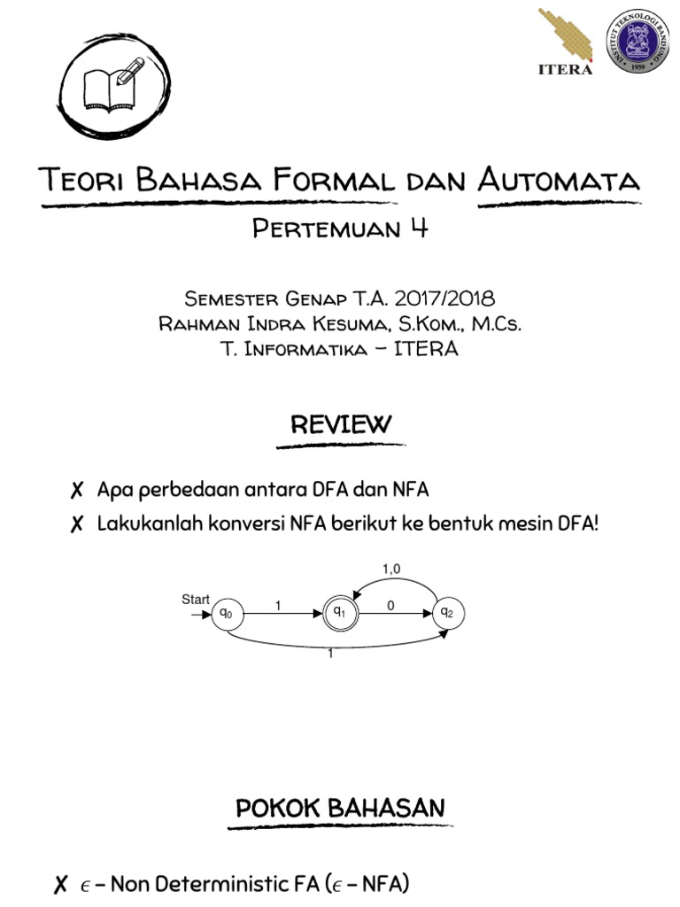Epsilon NFA dan Konversi ke DFA | PDF